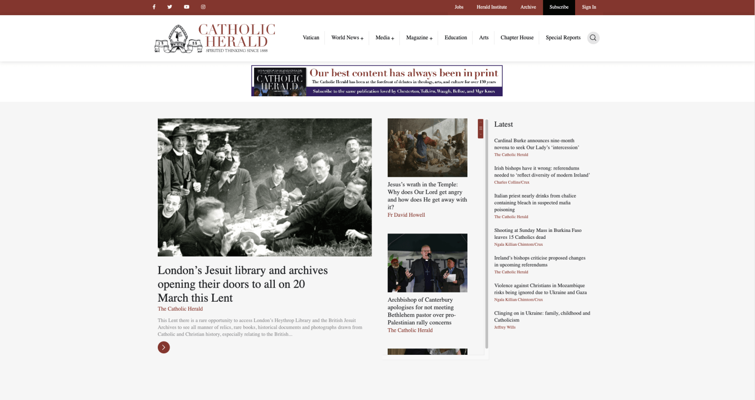 Catholic Herald | Catholic Young Adults