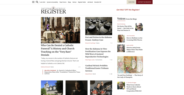National Catholic Register | Catholic Young Adults